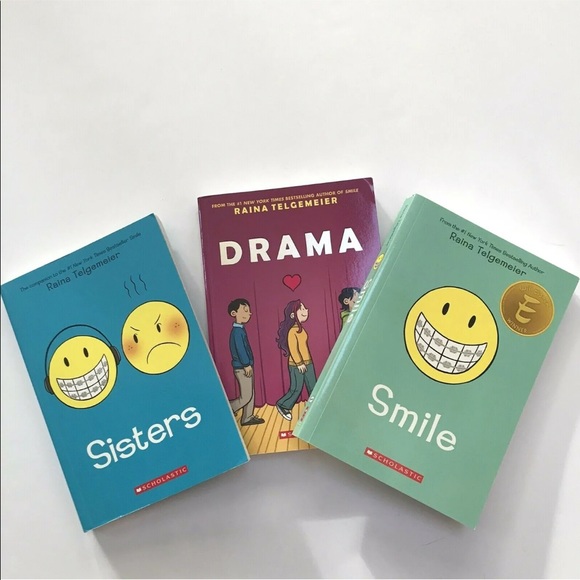 Other | Mixed Bundle Lot Of Novel Books By Raina Telgemeier Smile Drama ...